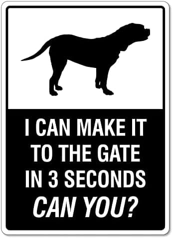 Metal Tin Sign I Can Make It To The Gate In 3 Seconds Can You? Sign ...
