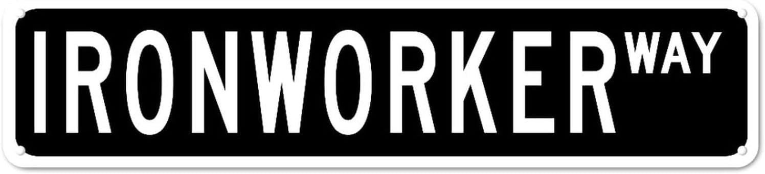 Metal Tin Sign Ironworker Way Vintage Signs Retro Tin Signs Art Plaque ...