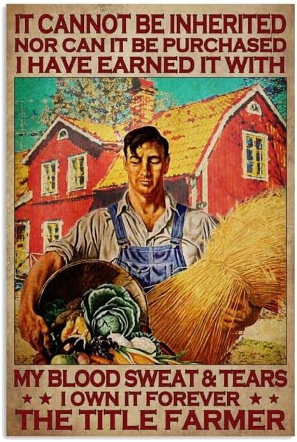 Metal Tin Sign It Cannot Be Inherited Nor Can It Be Purchased I Have ...