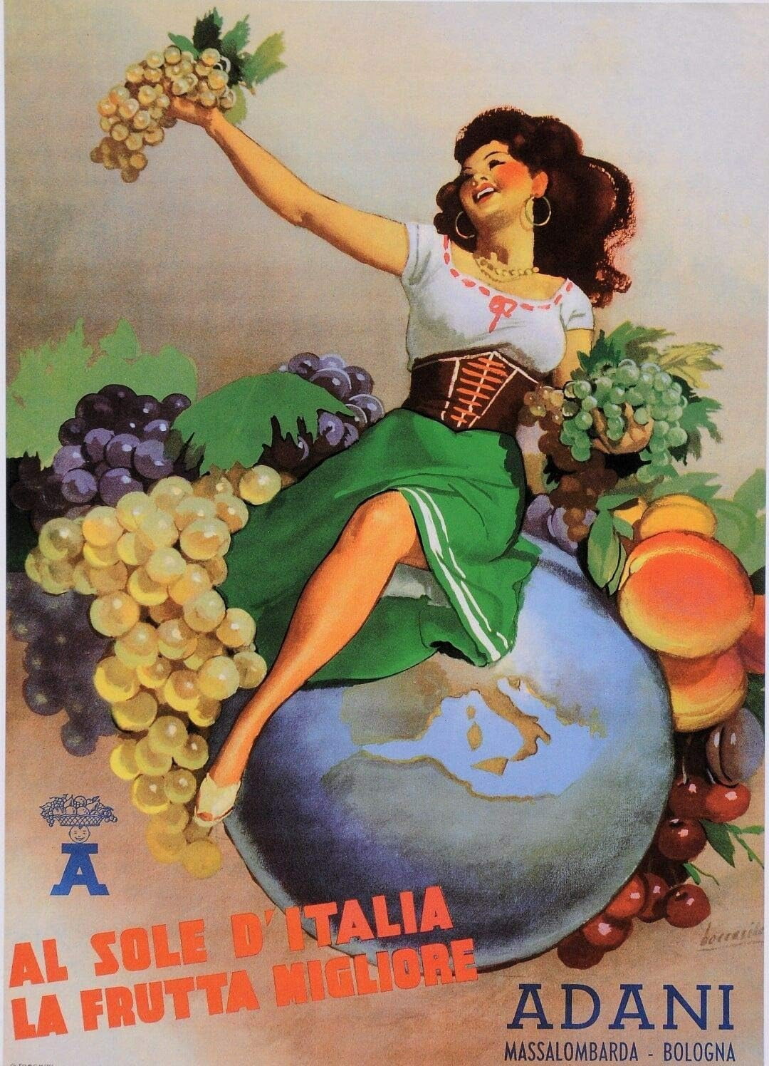 Metal Tin Sign Italian Fruits Outdoor Street & Home Bar Club Kitchen ...