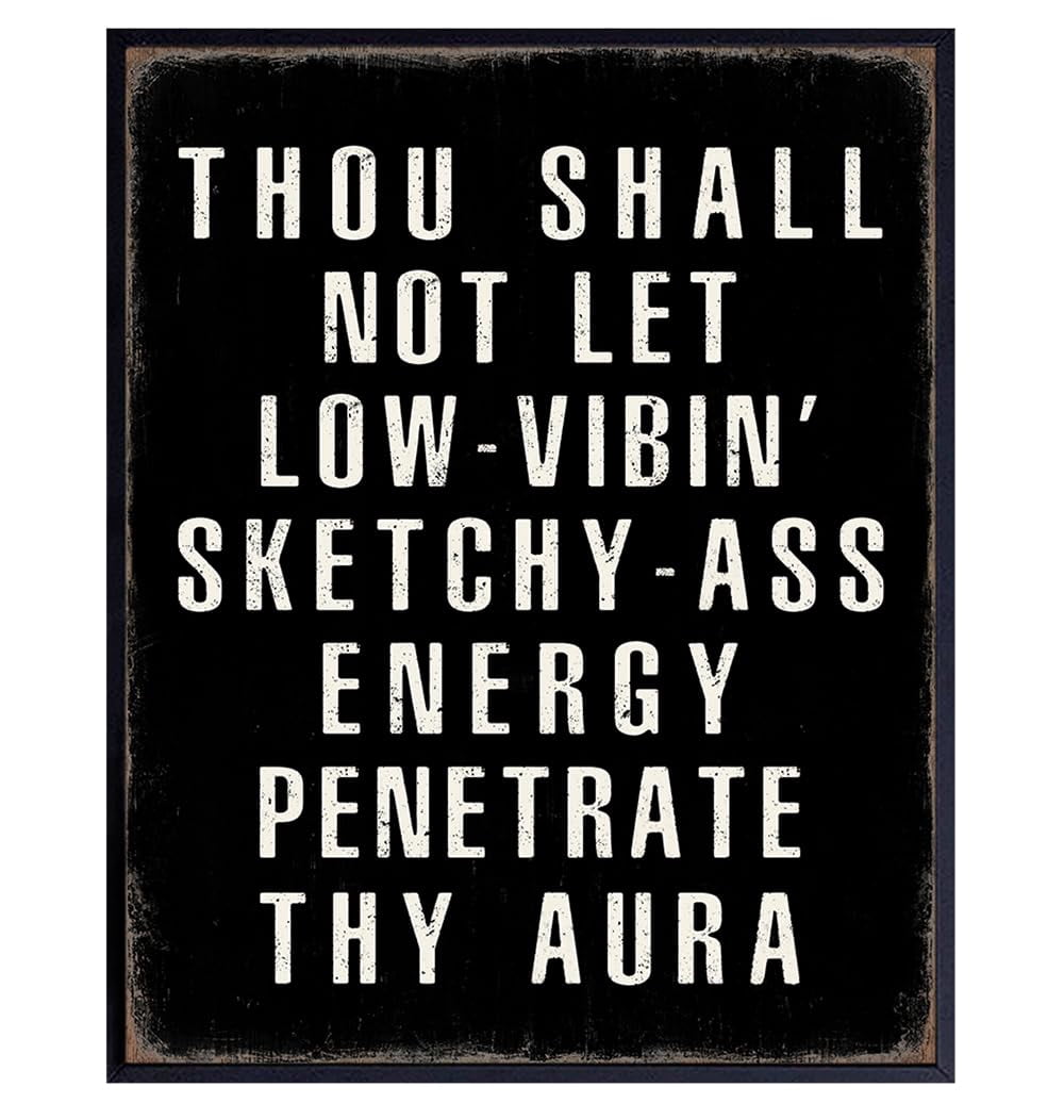Metal Tin Sign - Motivation Quotes Wall Art - Funny Quotes Wall Art ...