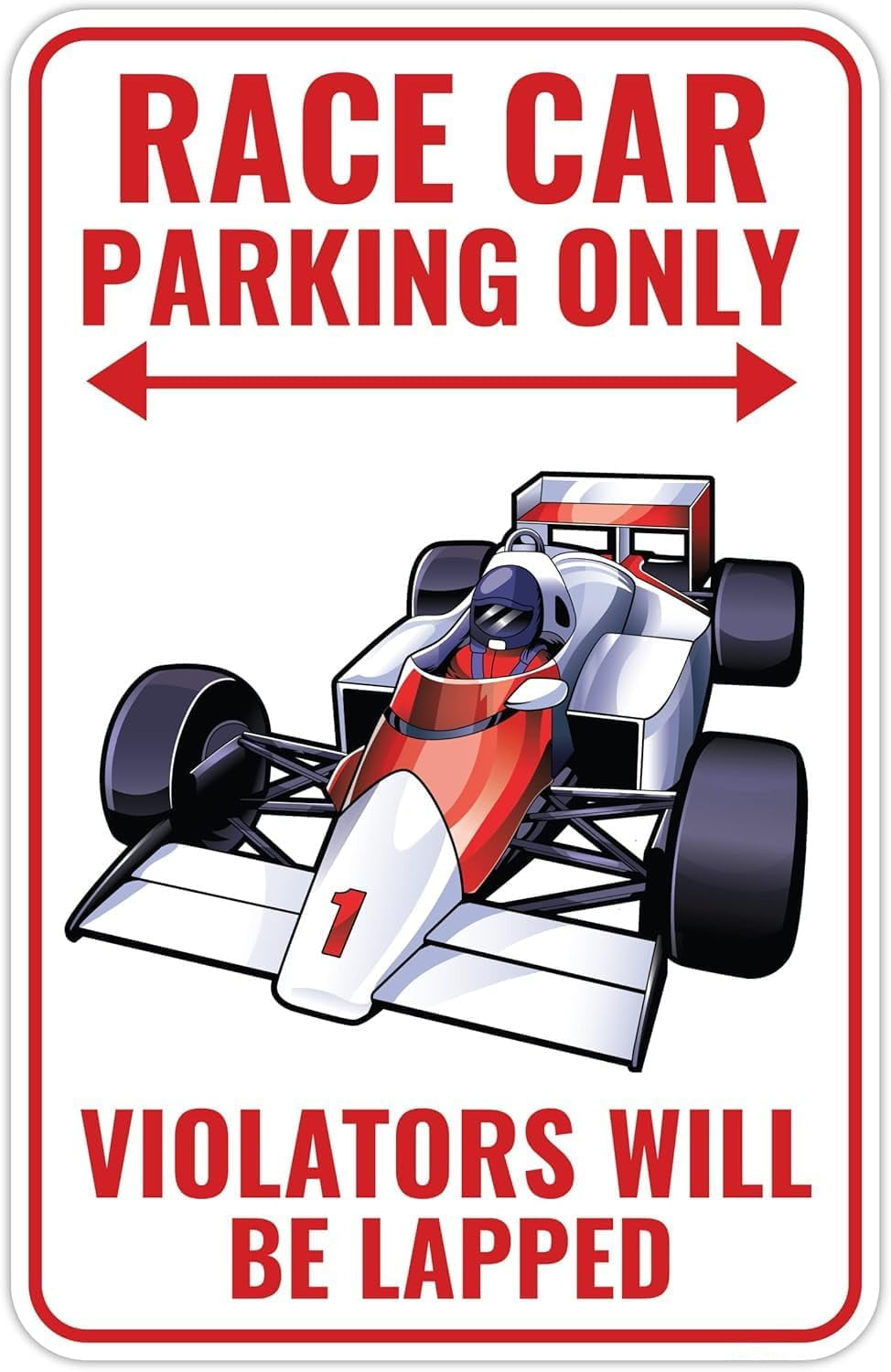 Metal Tin Sign Race Car Formula 1 Sign 8 x 12 Inches F1 Racecar Racing ...