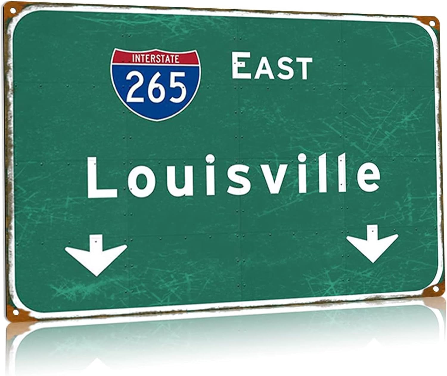 Metal Tin Sign Retro North Wichita Interstate 35 Road Signage Highway ...