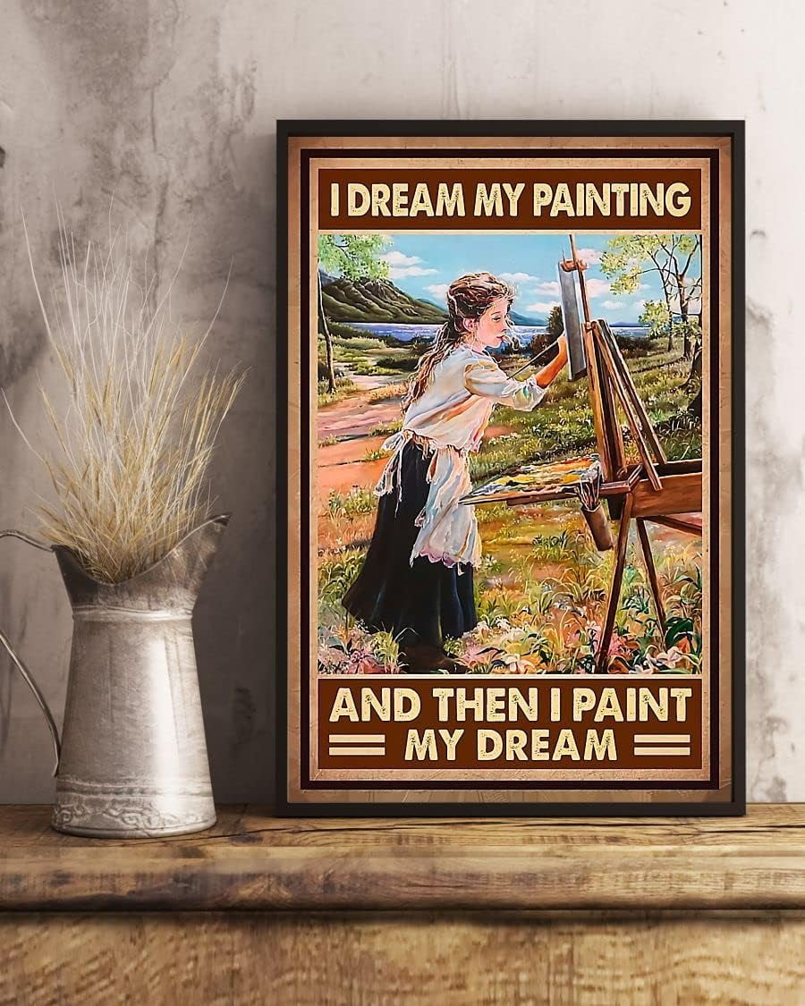 Metal Tin Sign - Retro Poster Wall Decor Sign Metal Sign I Dream My ...