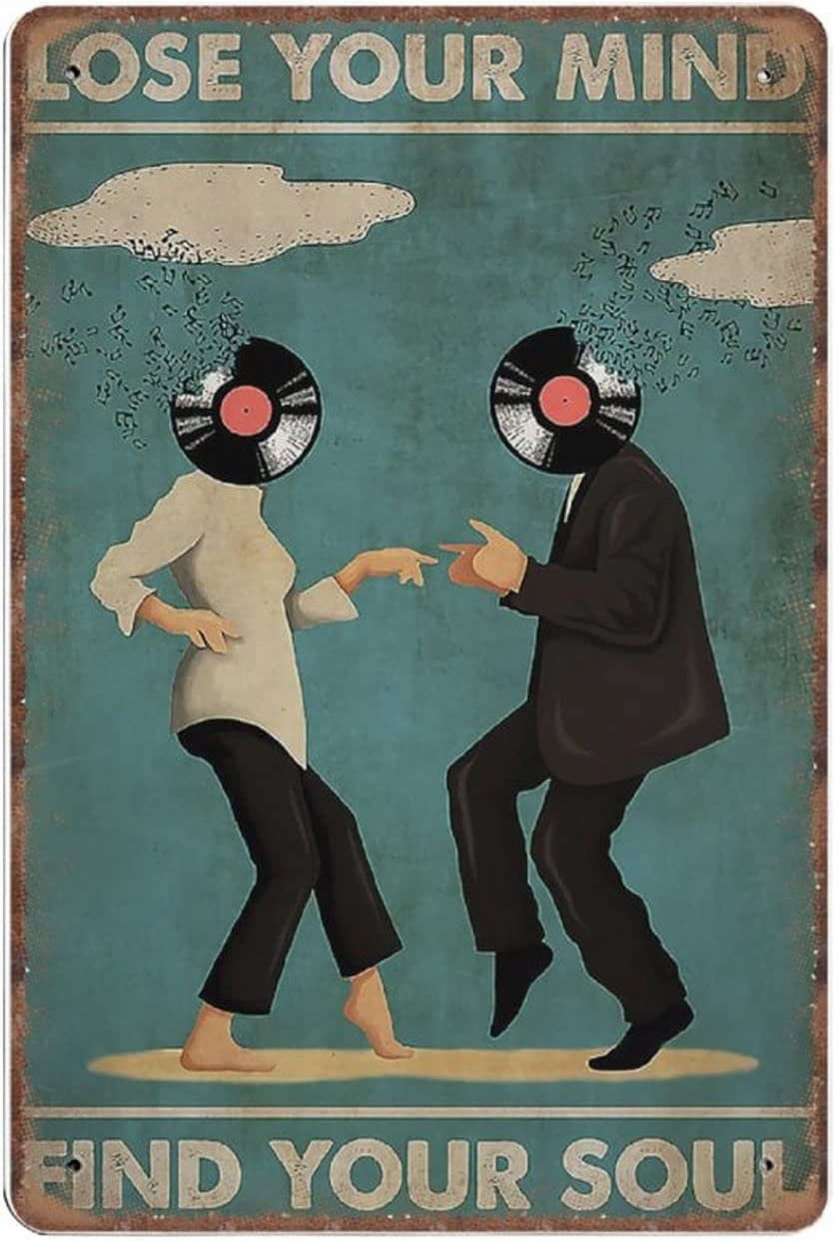 Metal Tin Sign - Retro Poster Wall Decor Sign Metal Sign Lose Your Mind ...