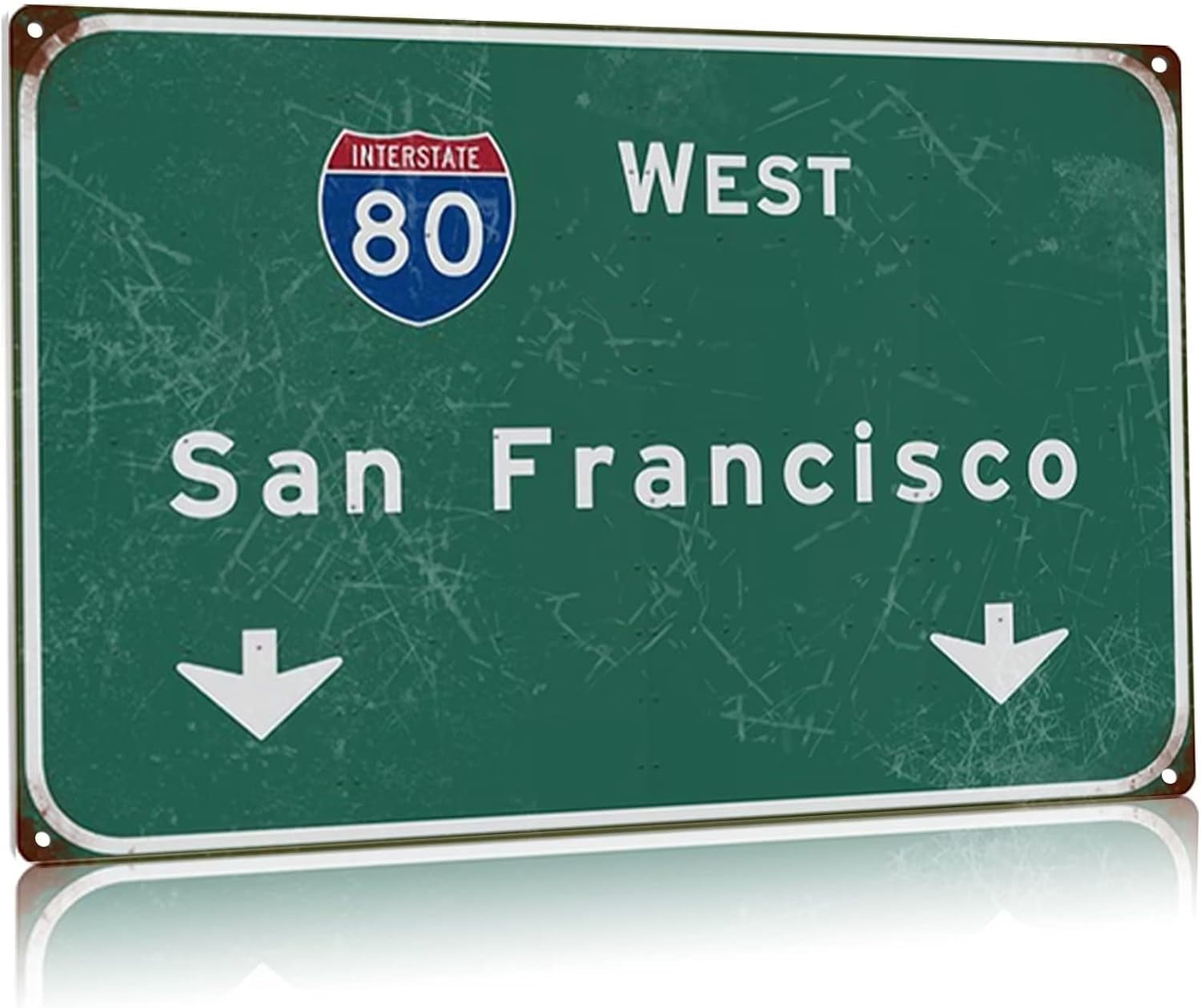 Metal Tin Sign Retro South Austin Interstate 35 Direction Sign Street ...