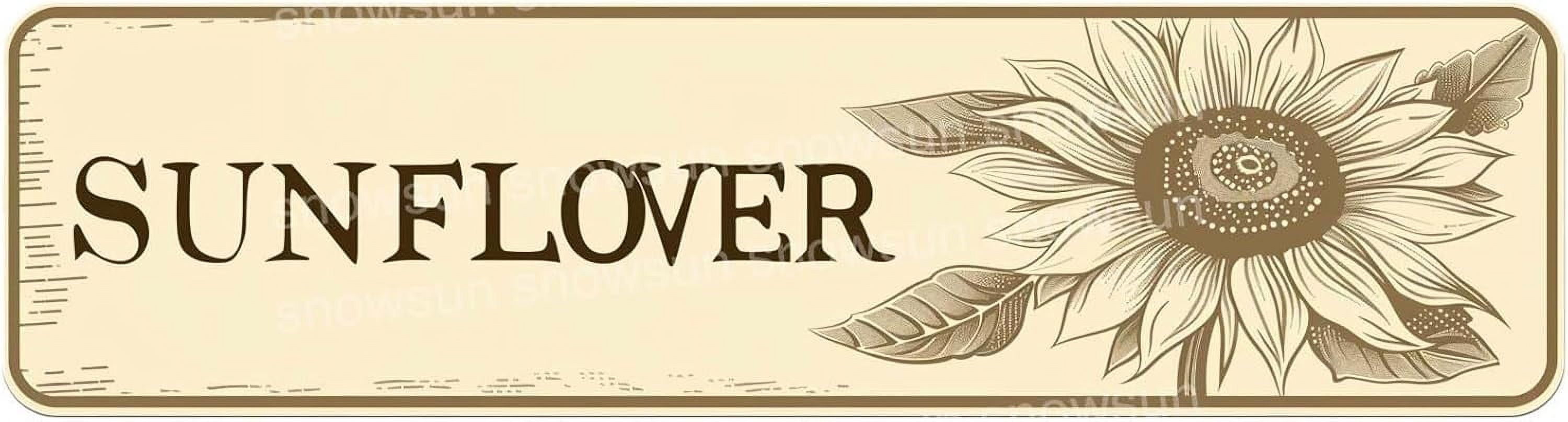 Metal Tin Sign Sunflower Metal Signs Vintage Signs Retro Sign For Home ...
