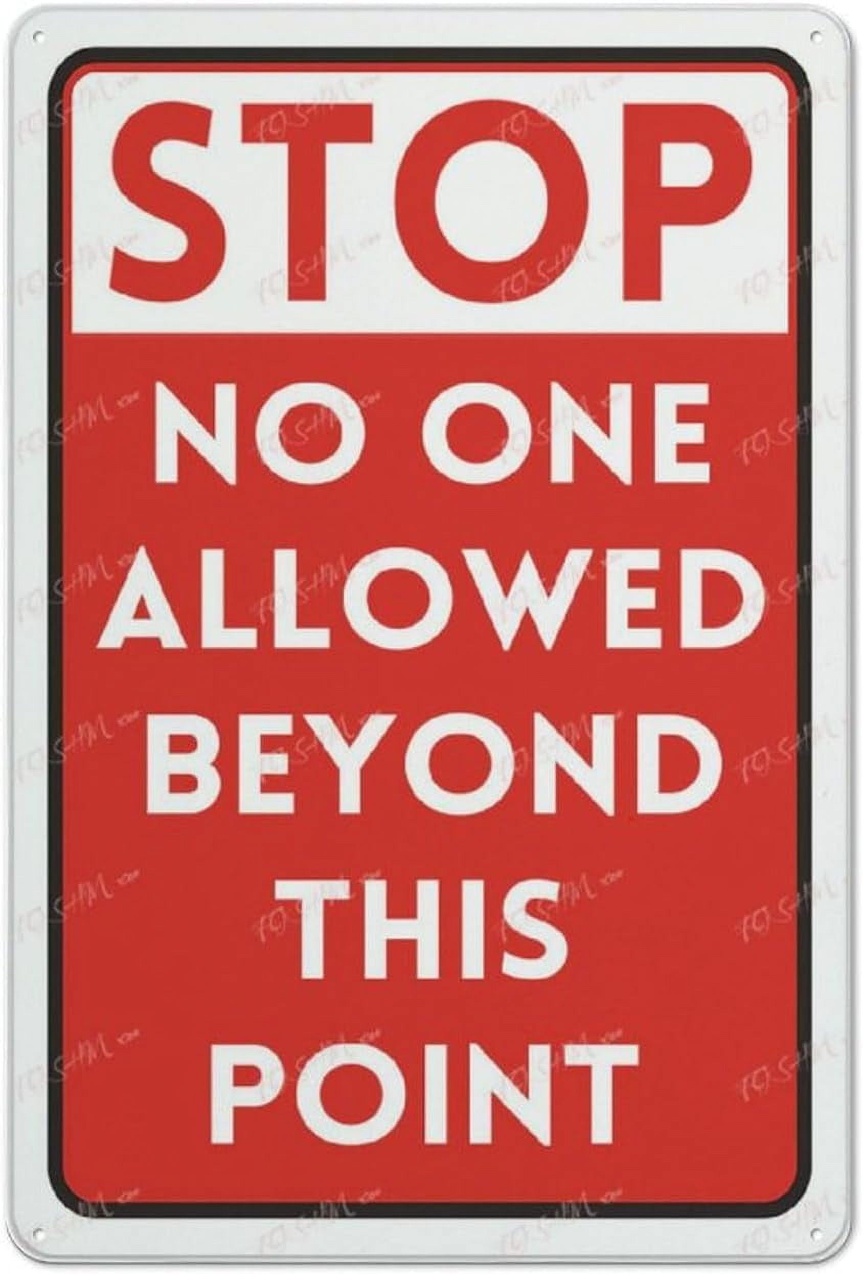 Metal Tin Sign Tenant Parking Only Visitors Must Park In Visitor ...