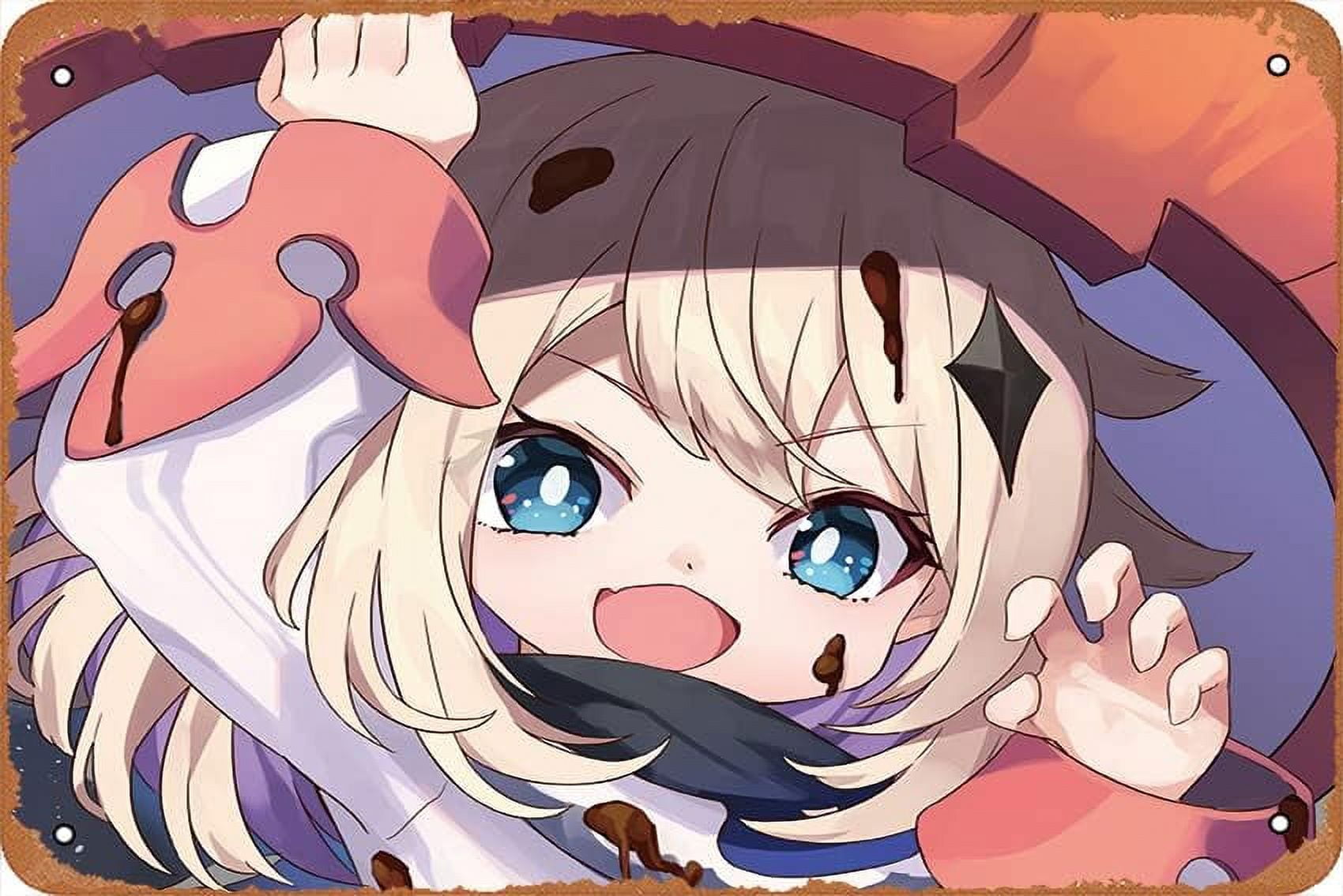 Metal Tin Sign Video Game, Genshin Impact, Paimon (Genshin Impact ...