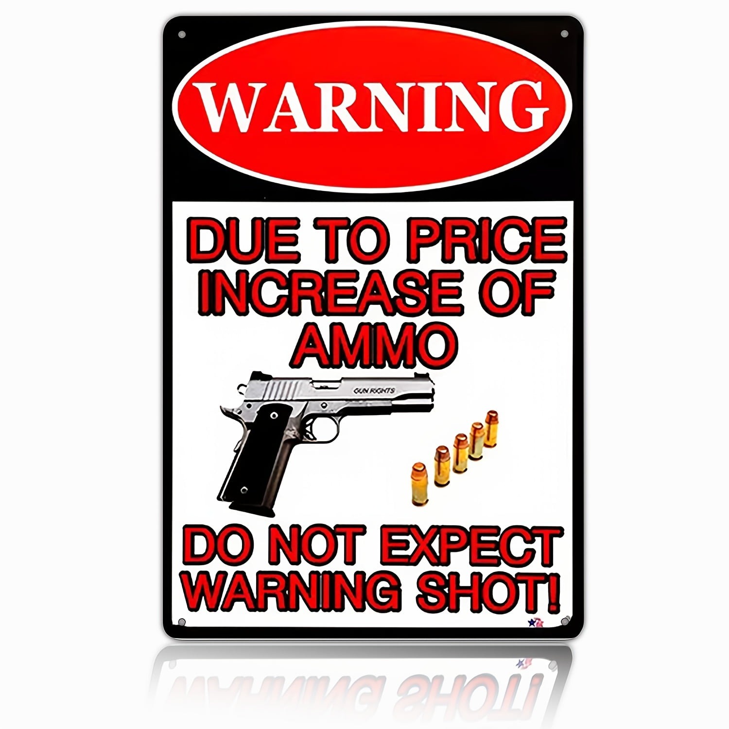 Metal Tin Sign Vintage, Private Property No Trespassing Gun Sign ...