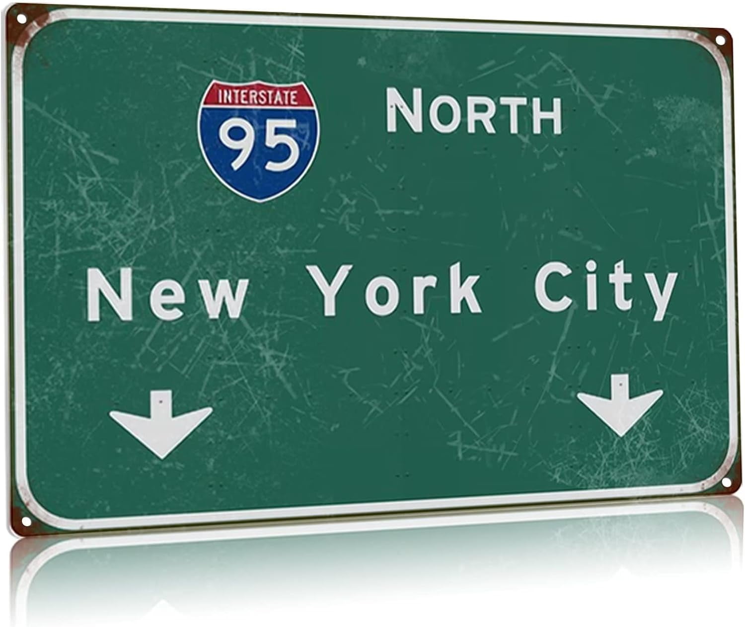 Metal Tin Sign Vintage West Los Angeles Interstate 10 Direction Signage ...