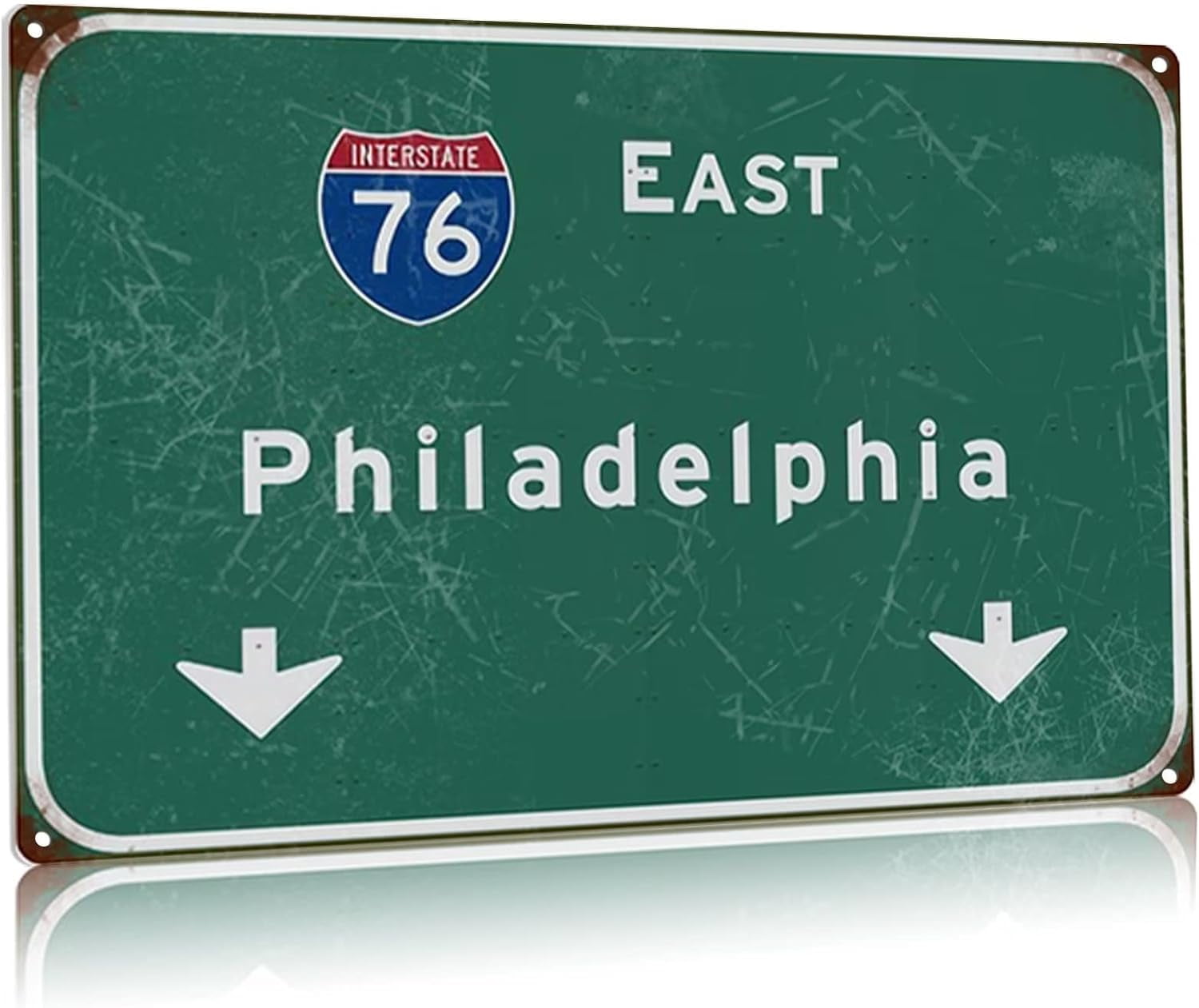 Metal Tin Sign Vintage West Los Angeles Interstate 10 Direction Signage Sign Bar Club Restaurant ...