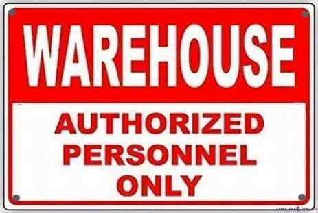 Metal Tin Sign/Warehouse Authorized Personnel Only No Entry Caution ...