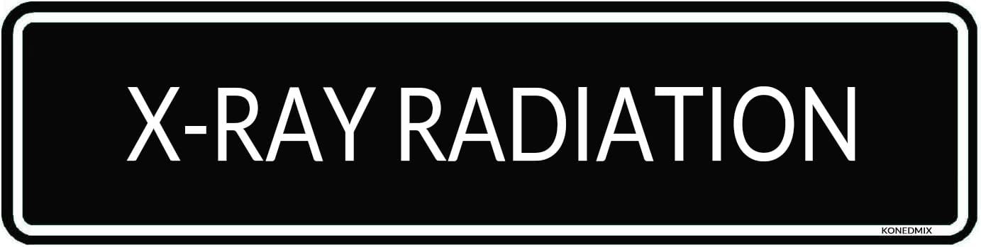 Metal Tin Sign X-Ray Radiation Sign Retro Vintage Wall Decor Warning ...