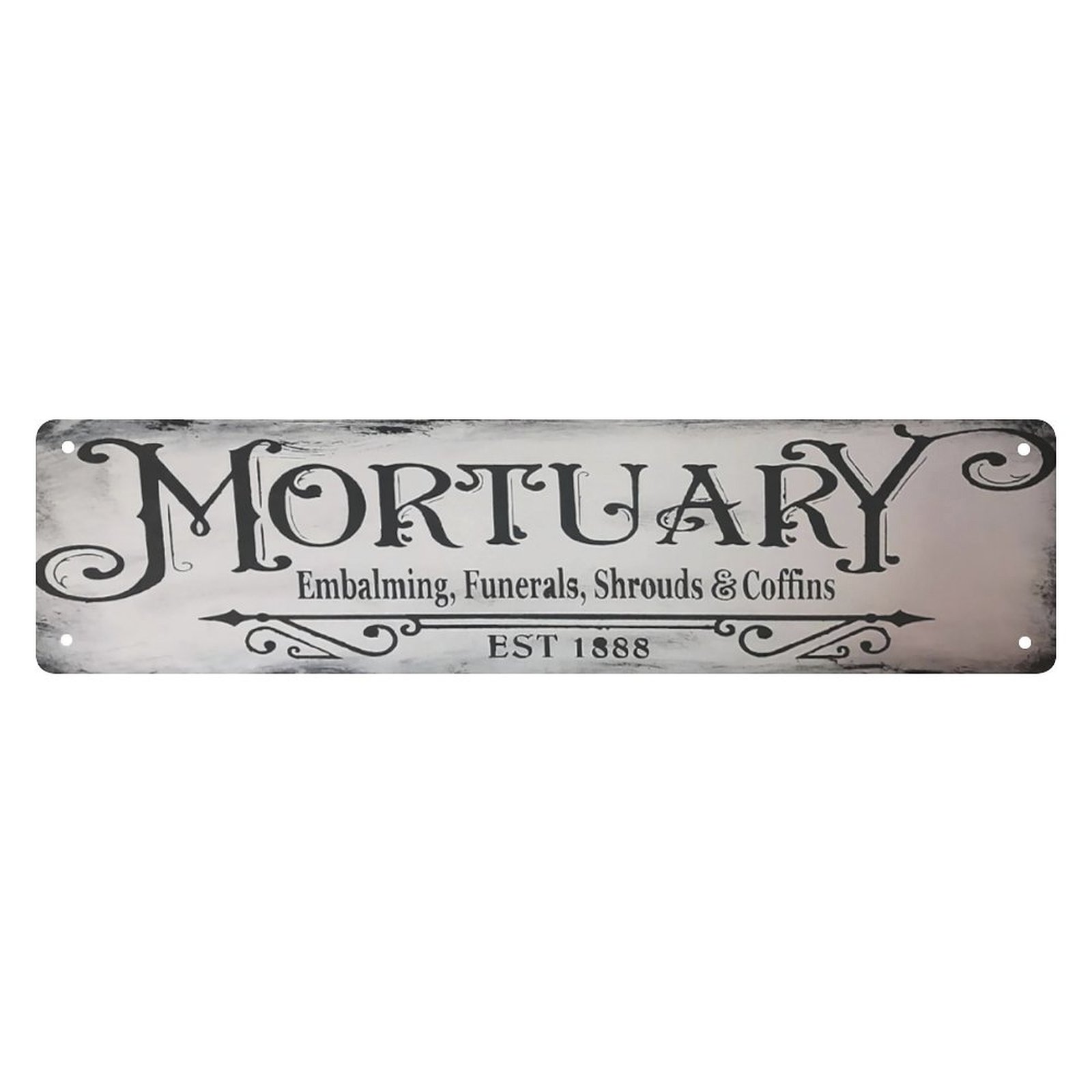 Metal Tin Sign mortuary embalming funerals shrouds coffins est 1888 ...