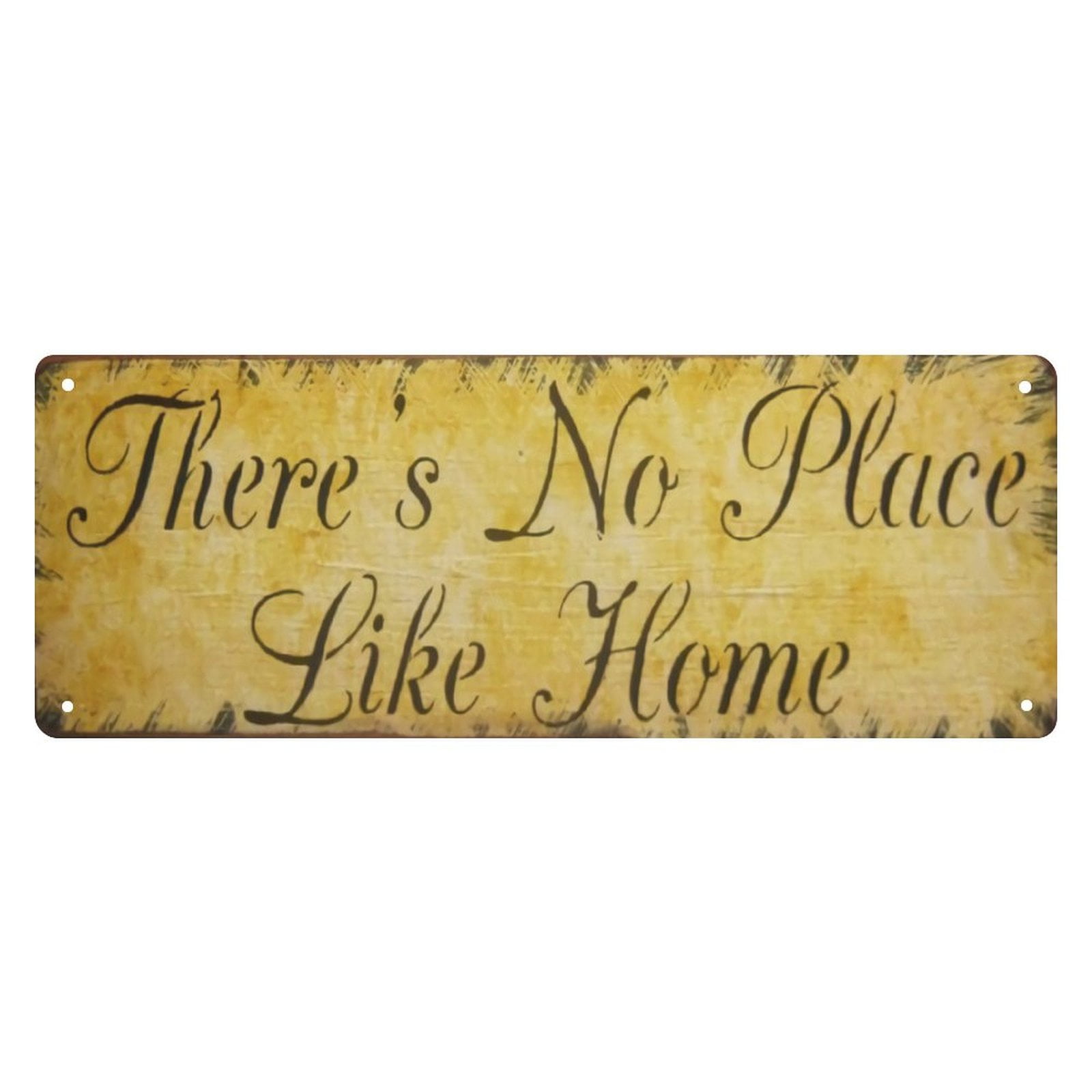 Metal Tin Sign there's no place like home Street Sign Rustic Art wall ...