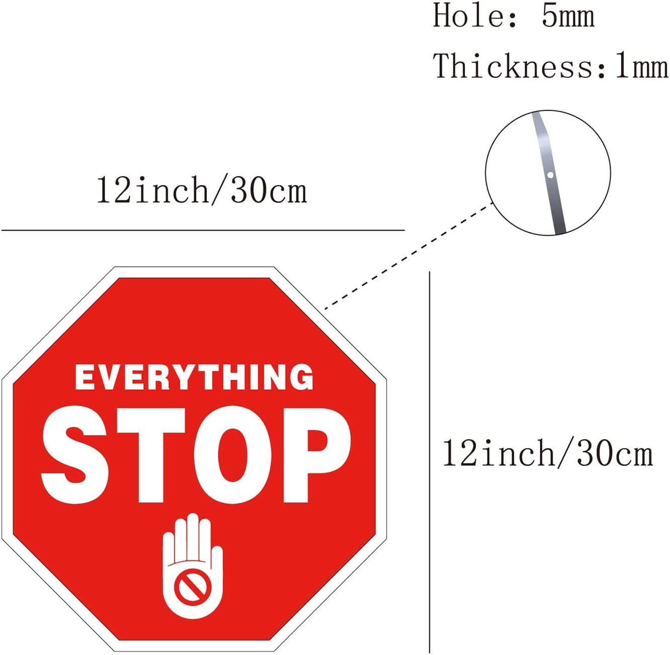 Metal Tin Signs Everything Stop Signs Street Road Sign Warning ...
