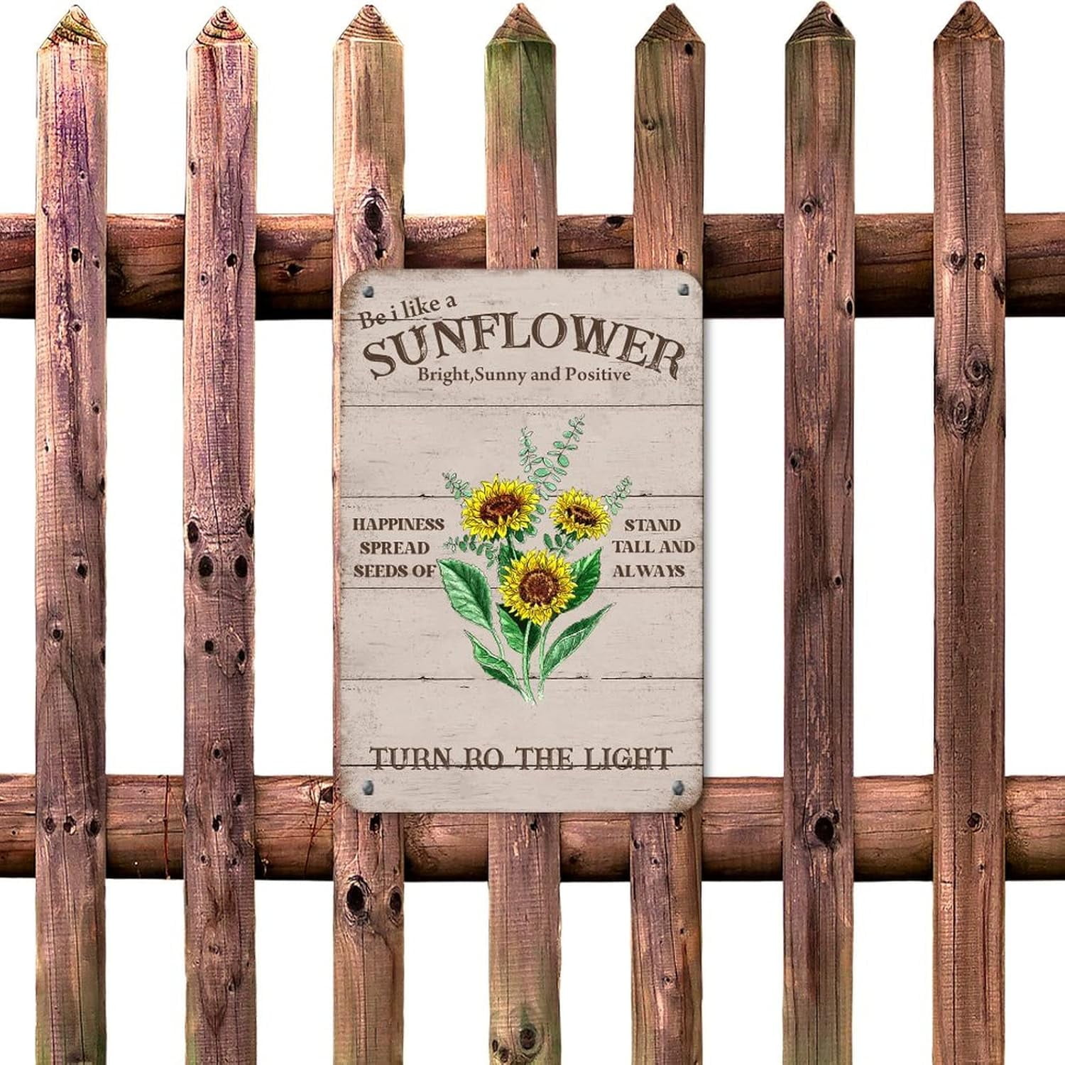 Metal Tin Signs Be Like A Sunflower Sign Bright Sunny and Positive ...