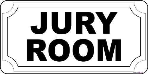 Metal Tin Signs Novelty Great Jury Room Black Sign Indoor Business ...