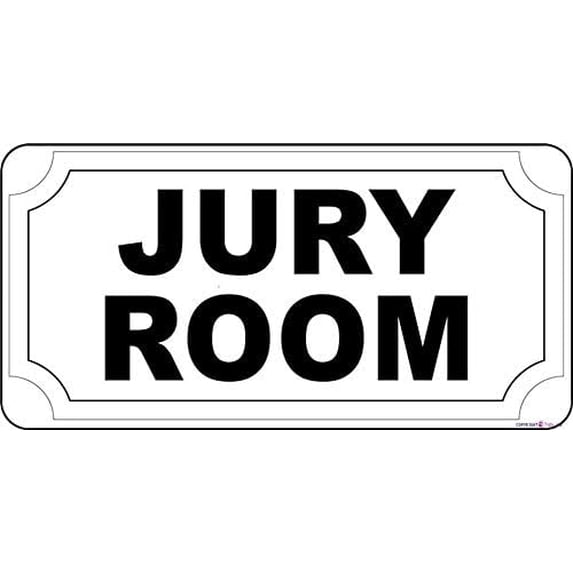 Metal Tin Signs Novelty Great Jury Room Black Sign Indoor Business ...