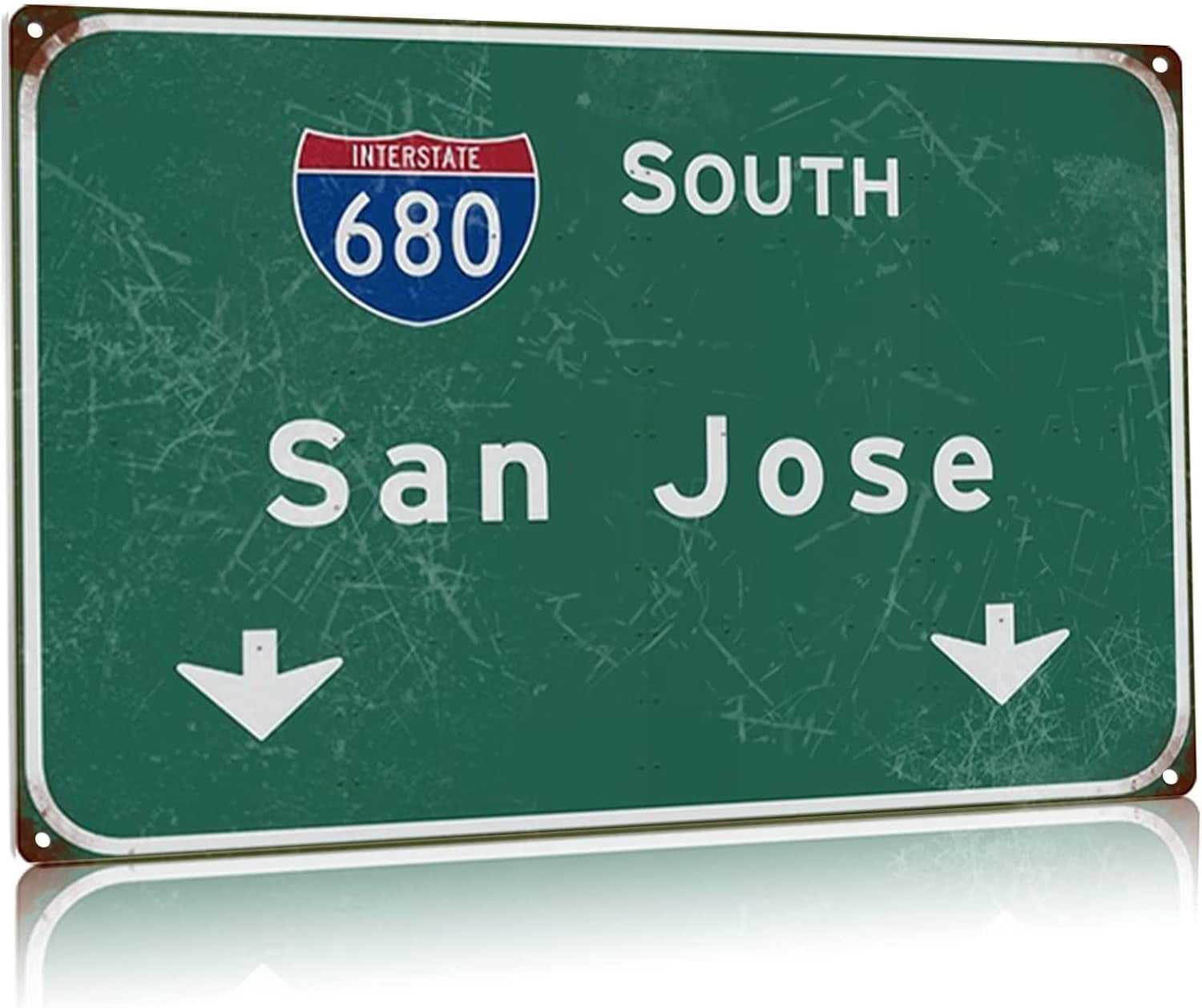Metal Tin Signs San Diego Intercontinental 8 Highway Sign Street ...