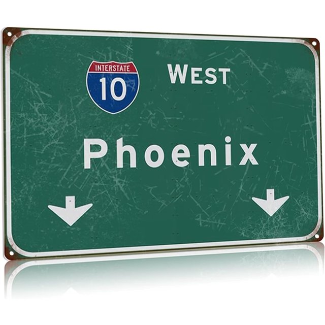 Metal Tin Signs San Diego Intercontinental 8 Highway Sign Street ...