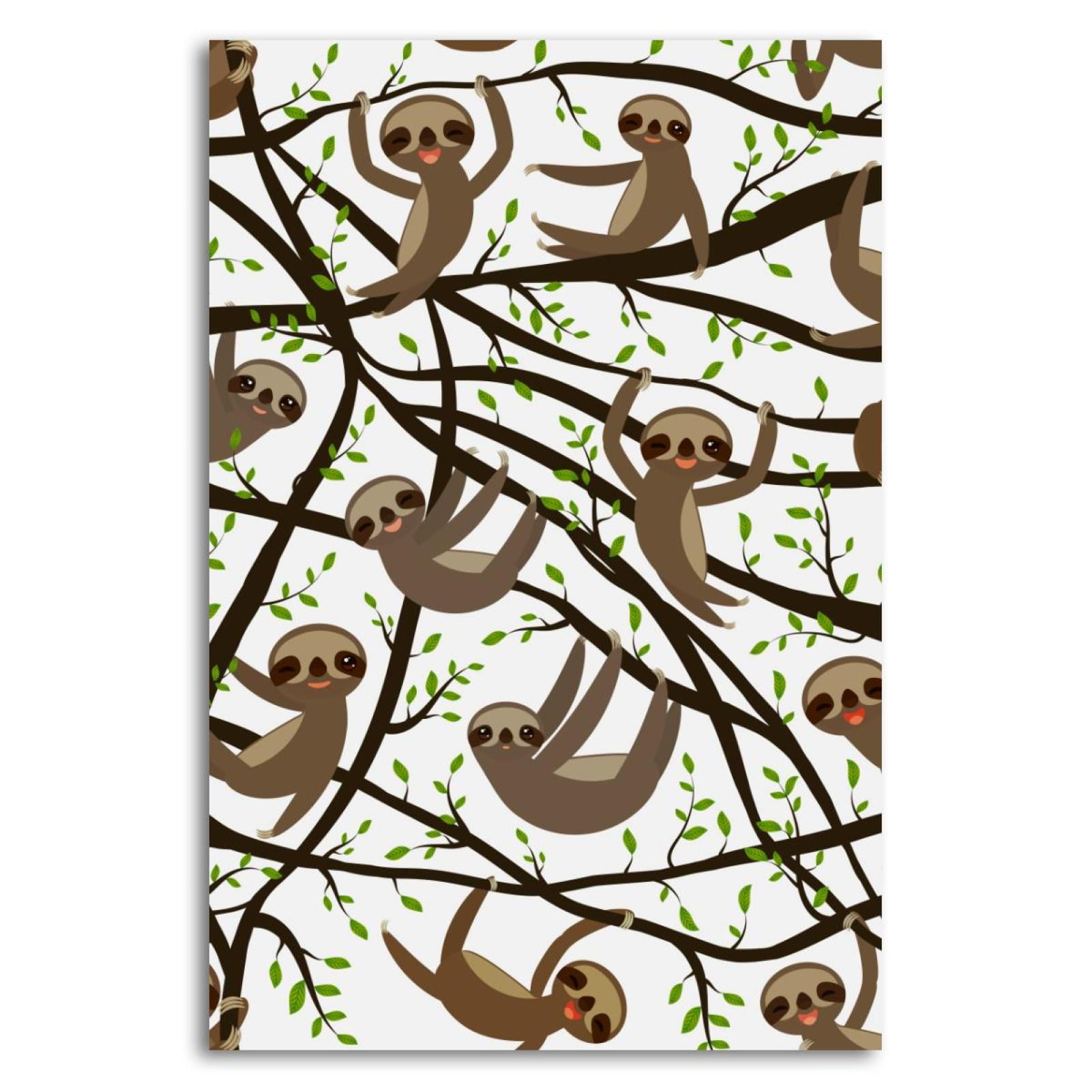 Metal Tin Signs Sloth Sign Vintage Wall Decor Tin Sign Plaque for Home ...