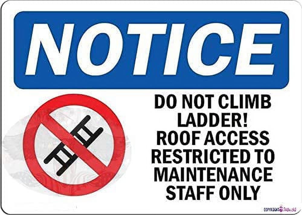 Metal Tin Signs Vintage 9foya& Home Decor Safety Sign Notice Do Not ...