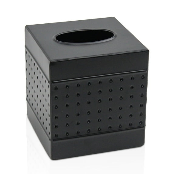Metal Tissue Box Cover, Elegant Black Holder & Dispenser, Rust ...