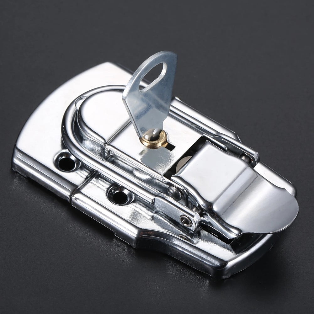 Metal Toggle Latch Hasp Buckle Lock With 2 Keys Boxes Cabinets Suitcase ...
