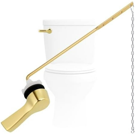 Metal Toilet Handle Lever Flush Replacement, Universal Front Mount ...