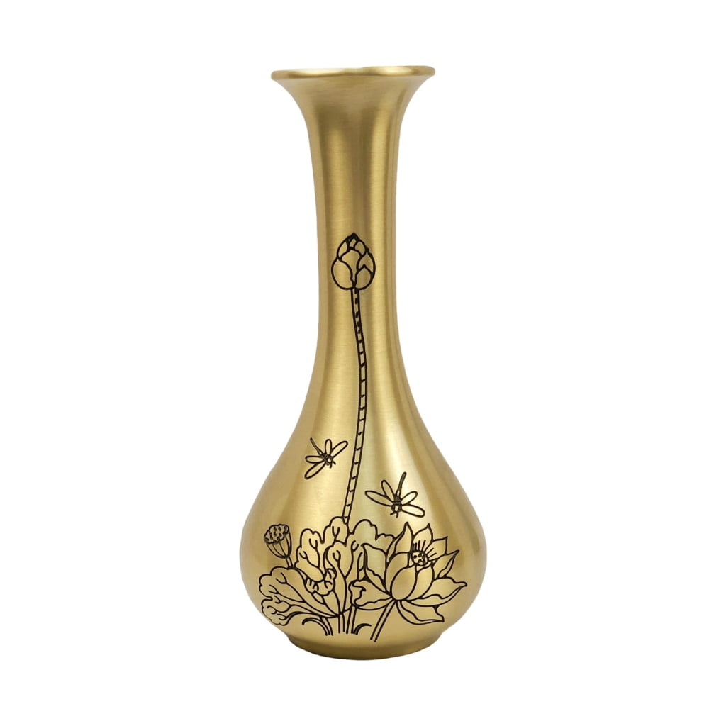 Metal Tone Flower Vases for Table Centerpieces Home Decors Decorative ...