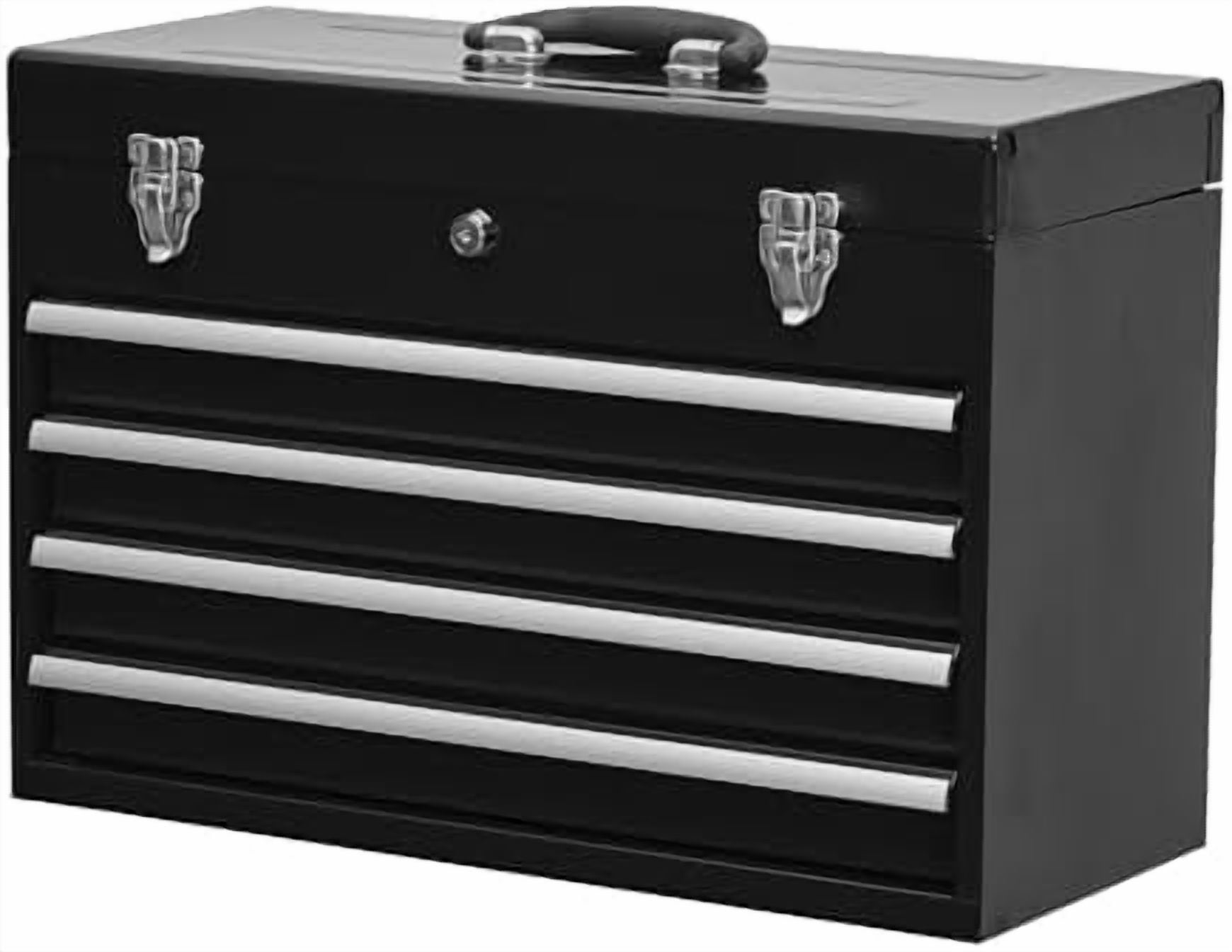 Metal Tool Box with 4 Drawers, Portable Steel Tool Chest with Metal ...