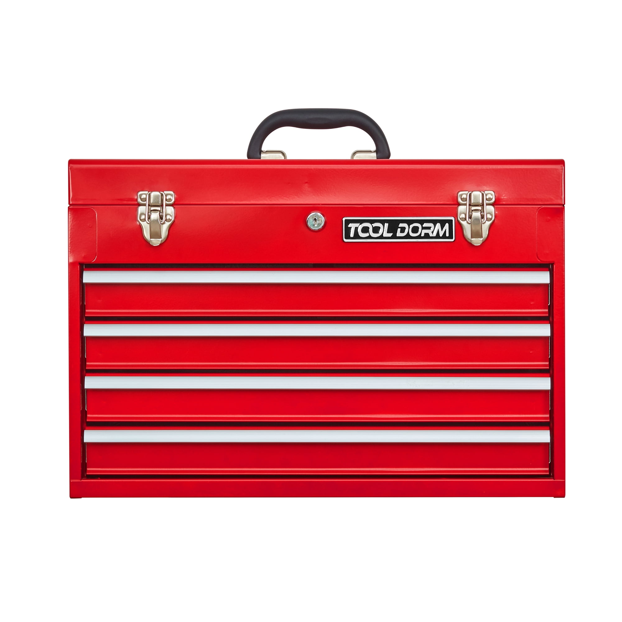 Metal Tool Box with 4 Drawers Portable Steel Tool Chest with Metal ...