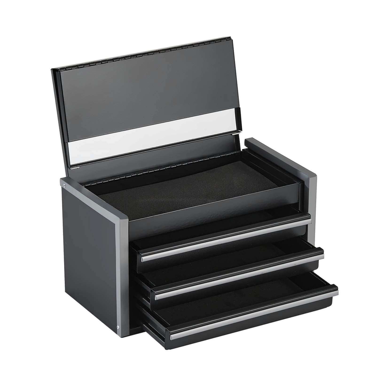 Metal Tool Box 8.6-inch with 3 Drawers - Portable Tool Organizer ...