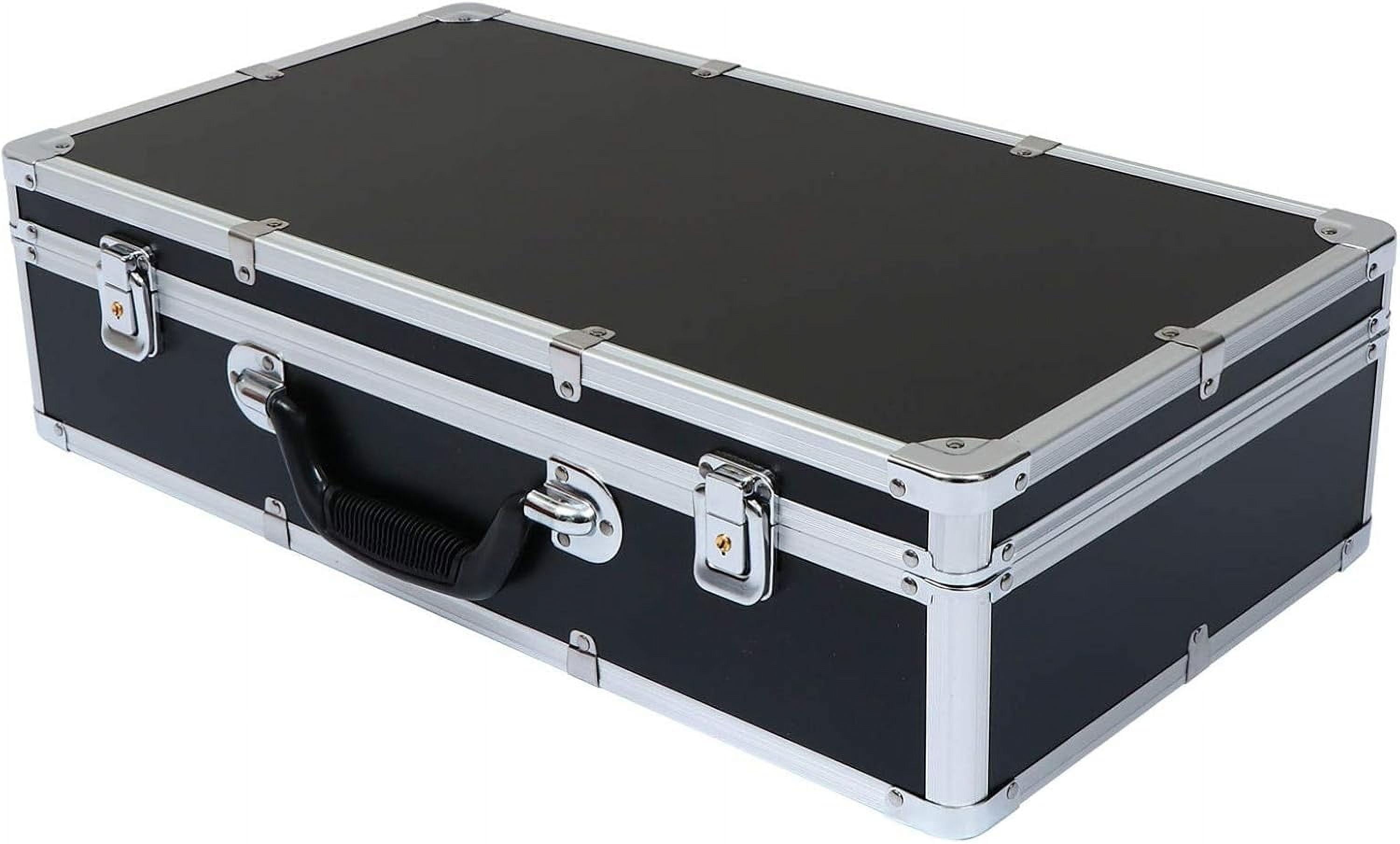 Metal Tool Box Hard Tool Box Universal Hard Carrying Case with Foam ...