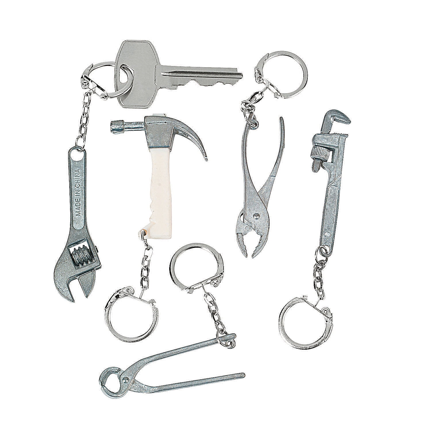 Metal Tool Key Chains - 12 Pieces - Walmart.com