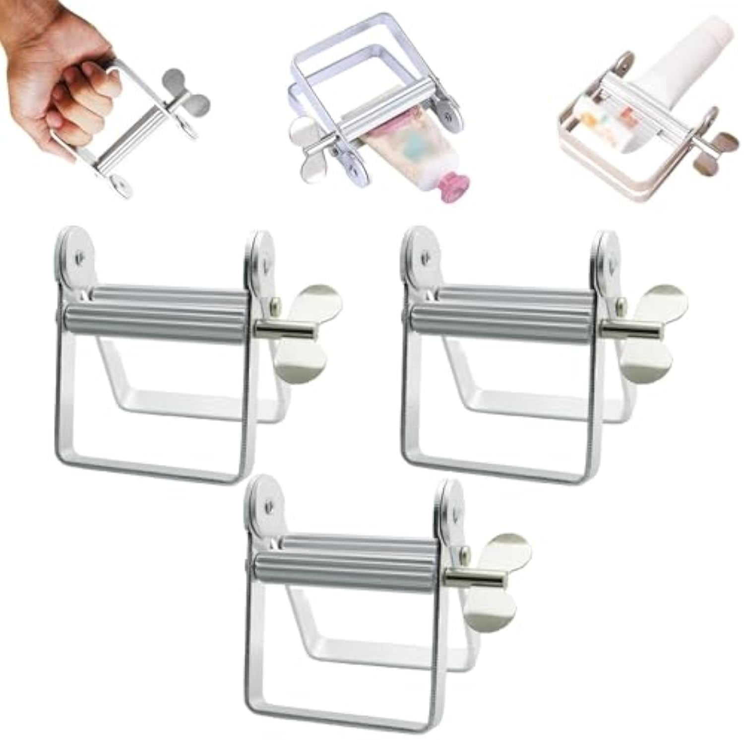 Metal Toothpaste Squeezer, Multifunctional Toothpaste Squeezer Roller ...