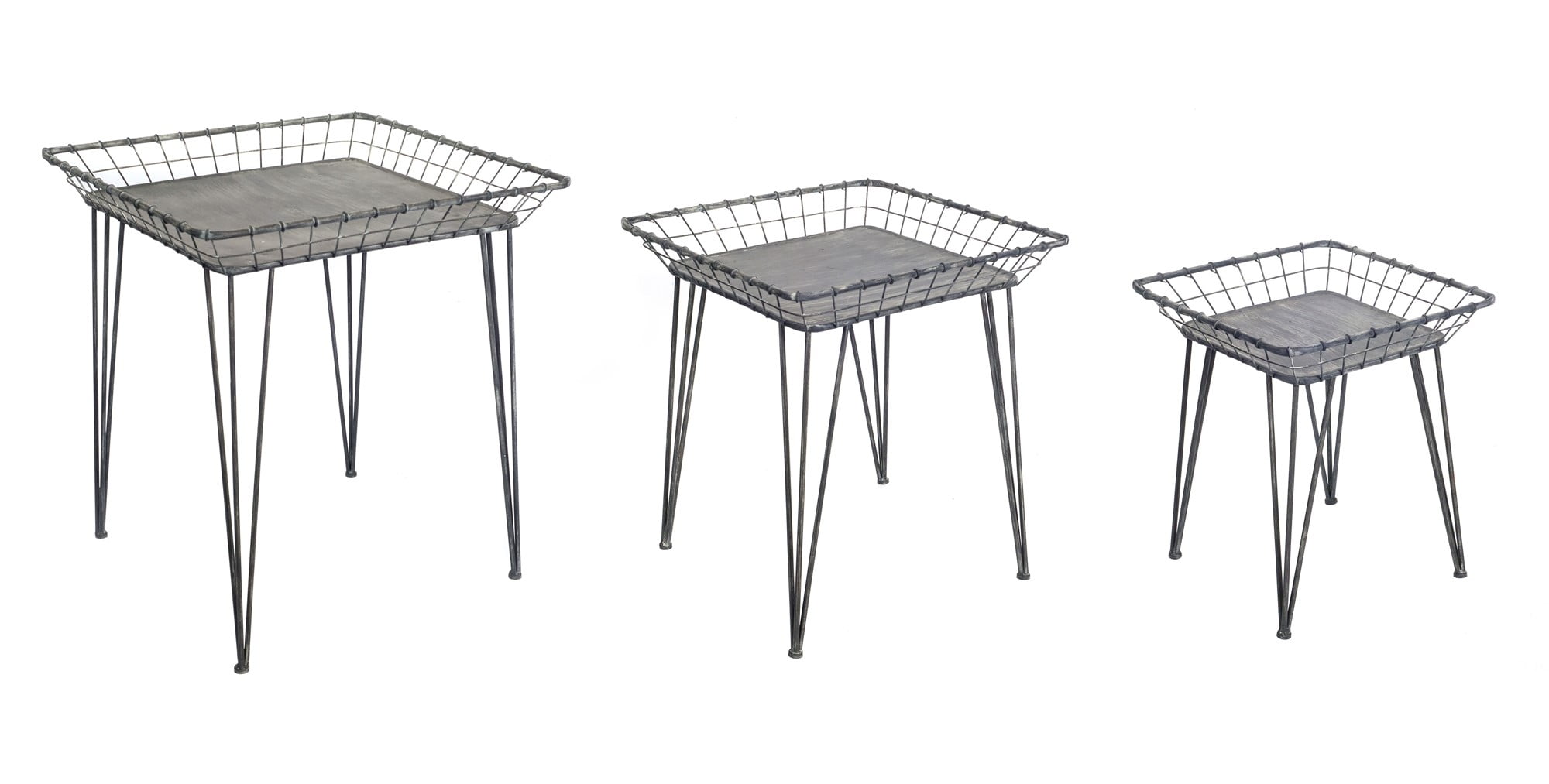 Eudemonia Home Goods 3-Count Silver General Purpose Table - Walmart.com