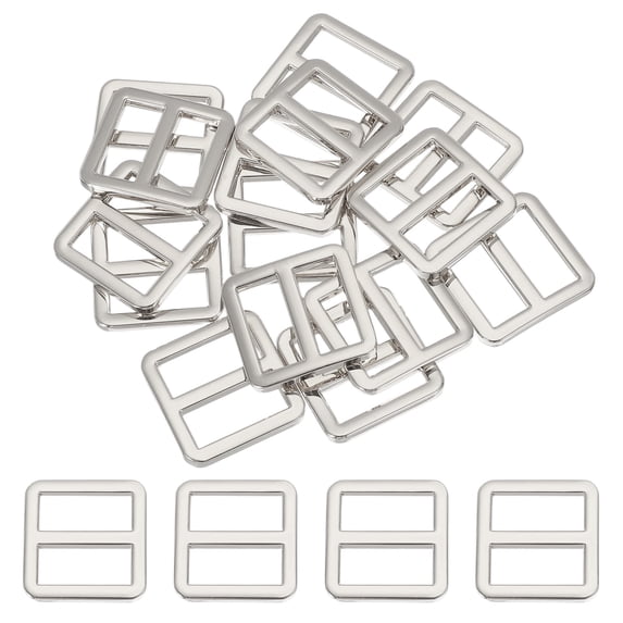 Uxcell Metal Tri-glide Slide Buckle, Zinc Alloy Adjuster Sliders ...