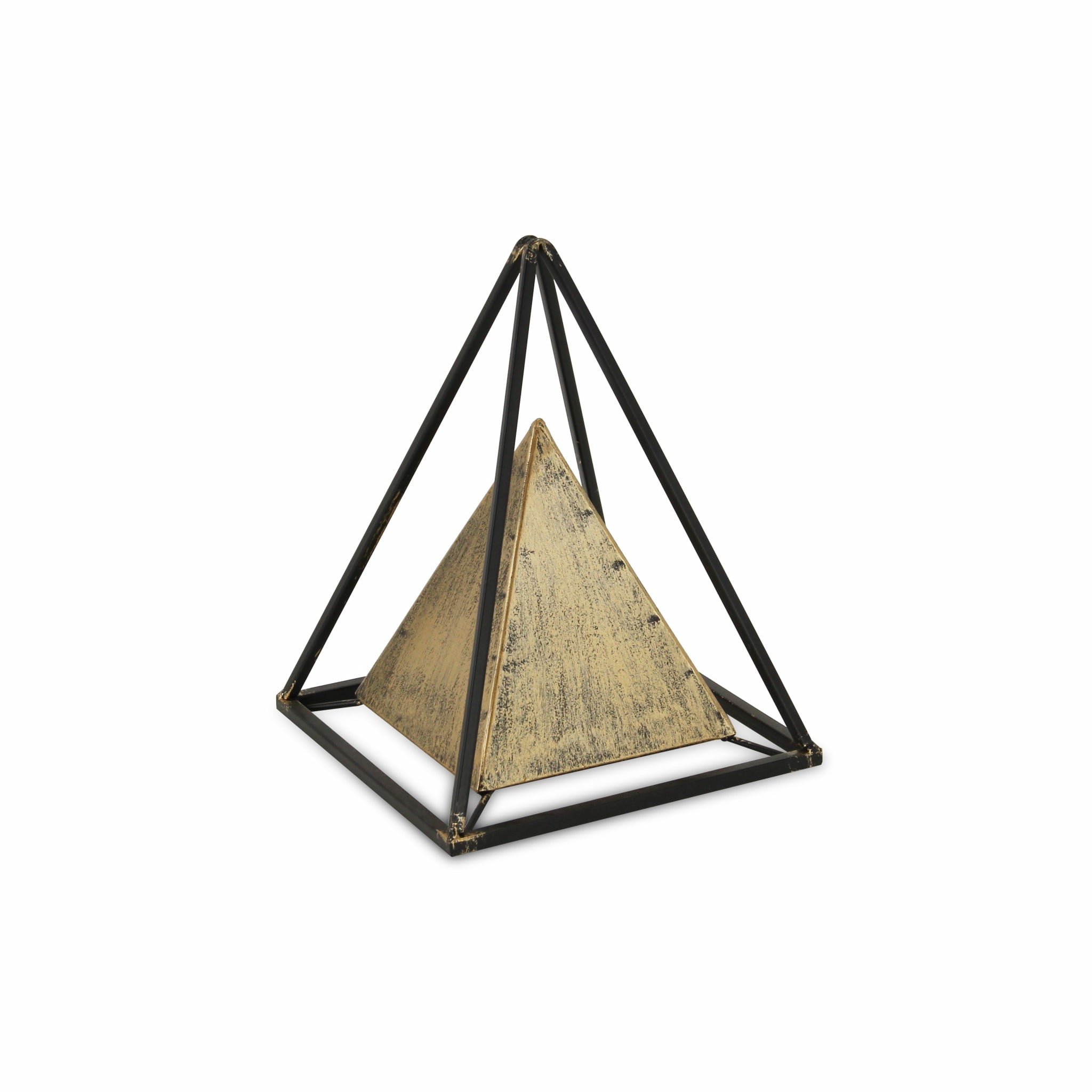 Metal Triangular Decorative Sculpture - Walmart.com