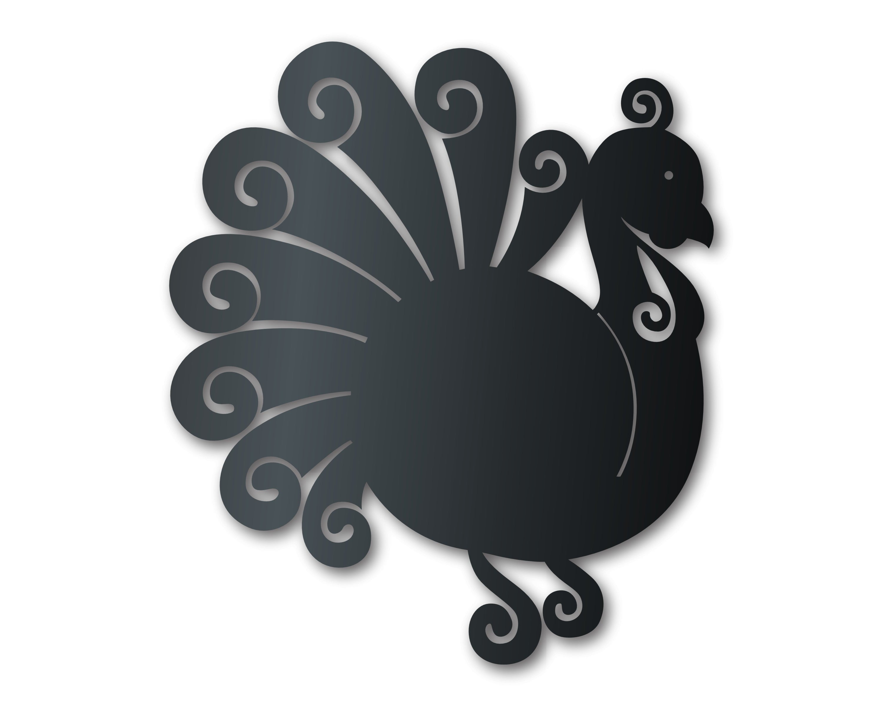 Metal Turkey Wall Art | Thanksgiving | Indoor Outdoor | Up to 36 ...