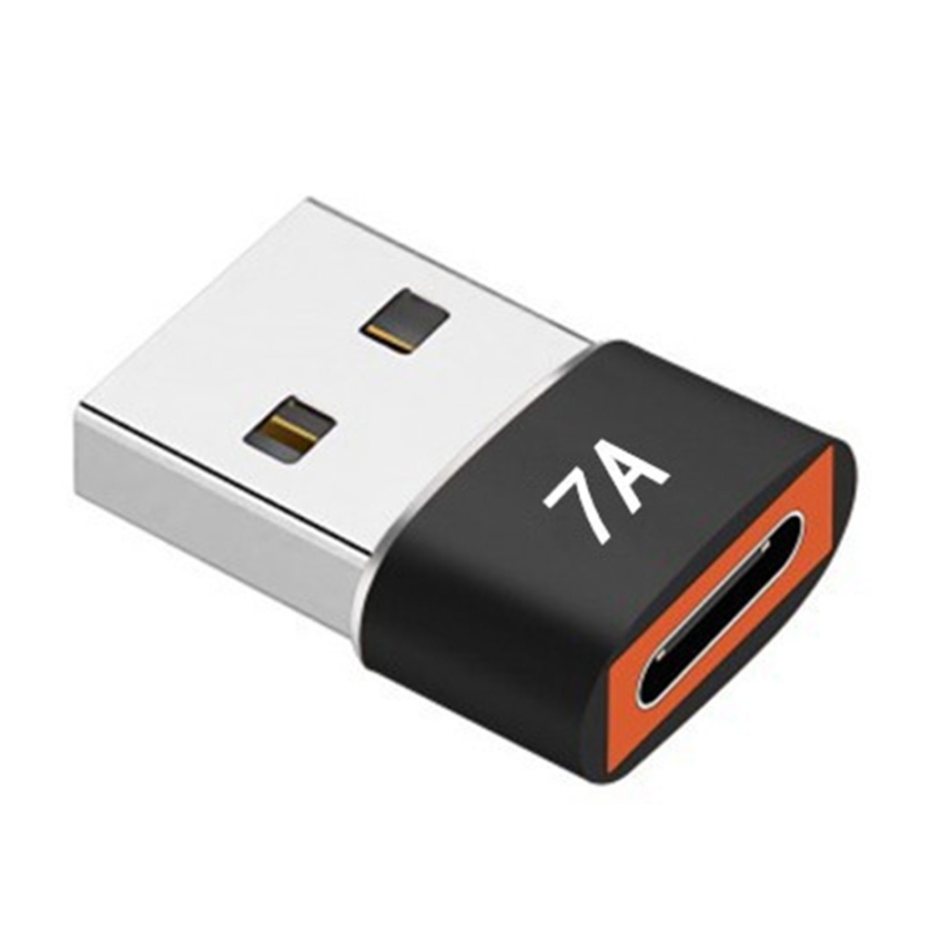 Metal Type C Female To USB Male Adapter Fast Charging Wide ...