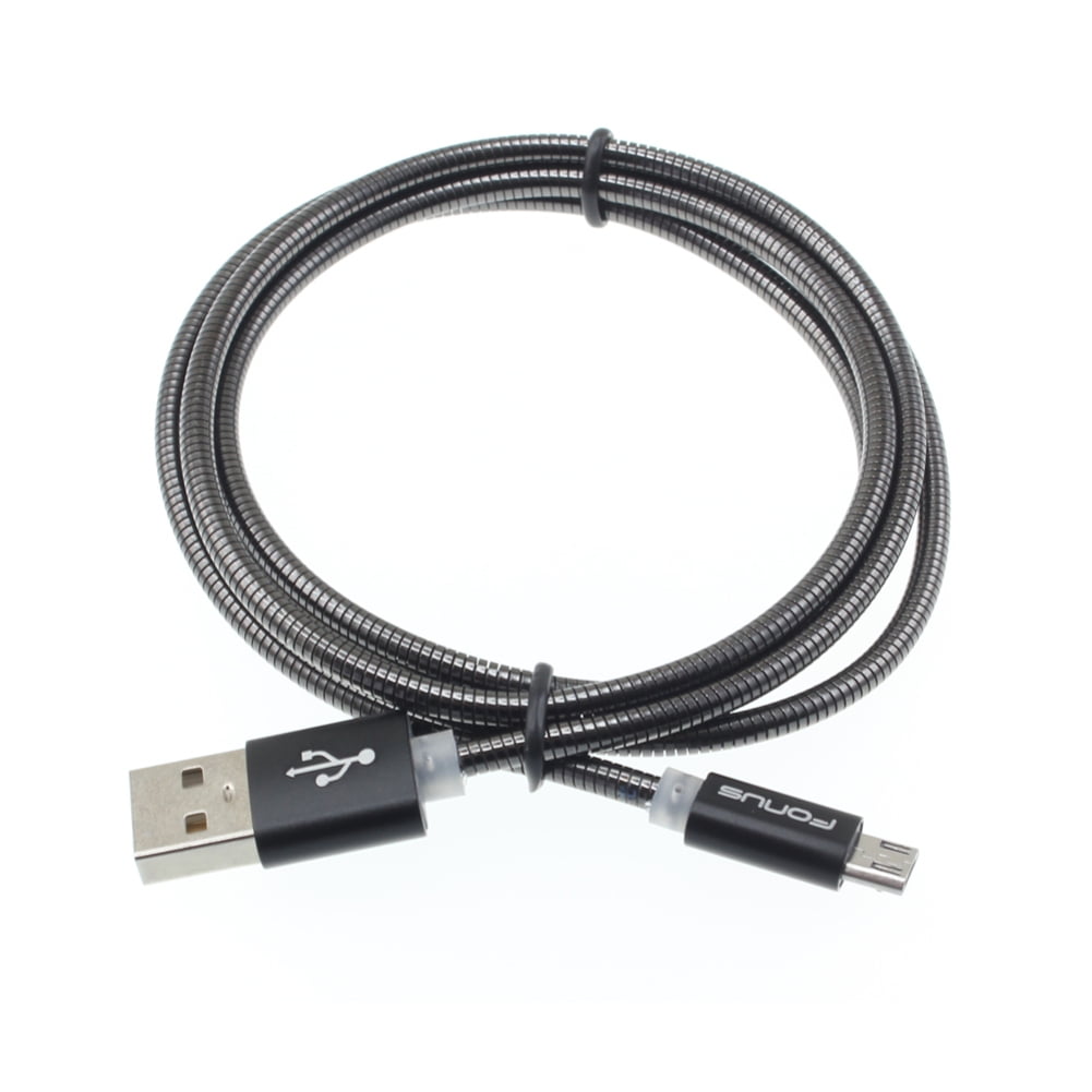 Metal USB Cable for Galaxy J7/J5/J3/J2/J1 - 3ft Charger Cord Power Wire ...
