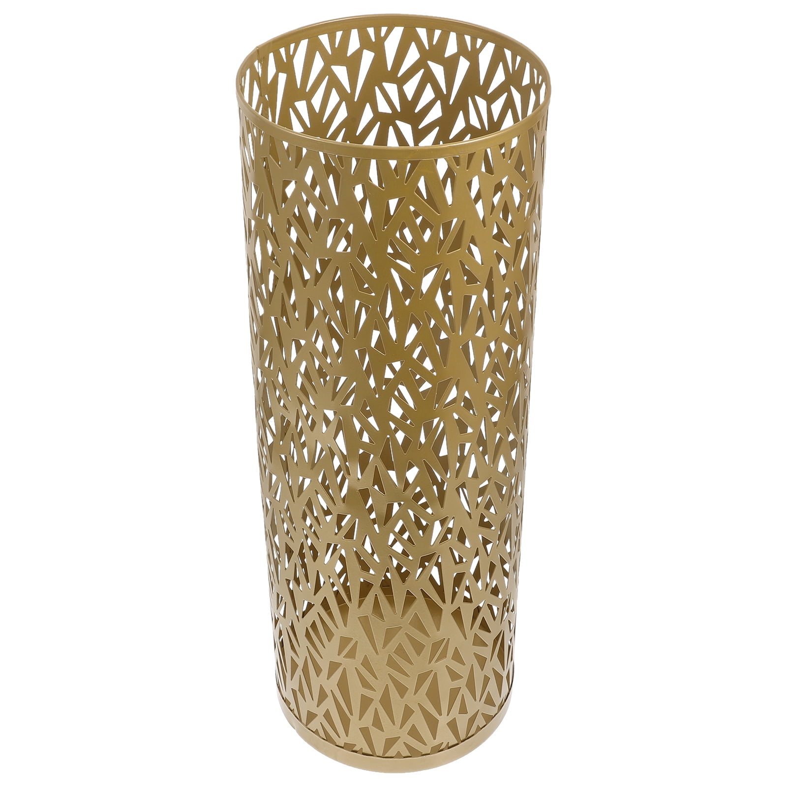 Metal Umbrella Holder Round Stand for Entryway Gold Large Triangle ...