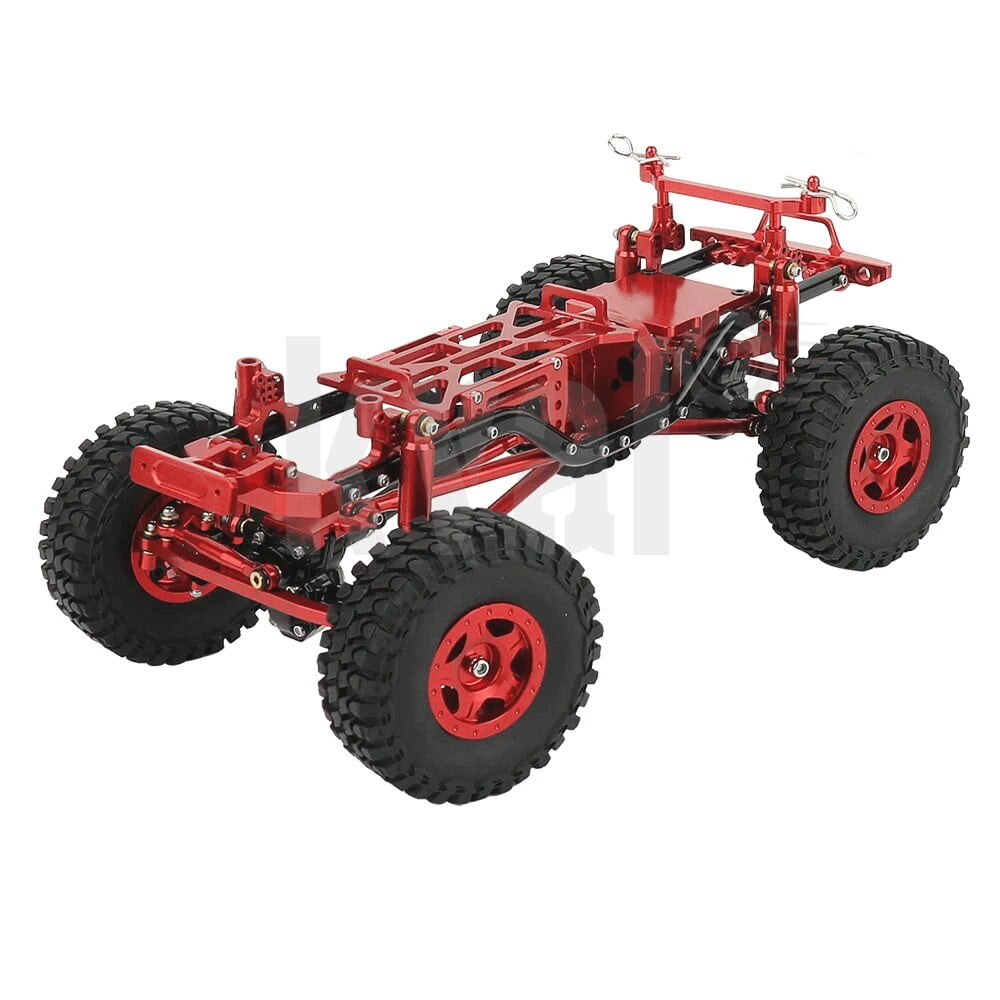 Metal Upgrade Car Frame with Double Front Axles For AXIAL 1/24 SCX24 ...