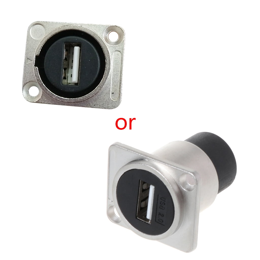 Metal Usb 2.0 D Type Female To Female Connector Panel Mounting Usb ...