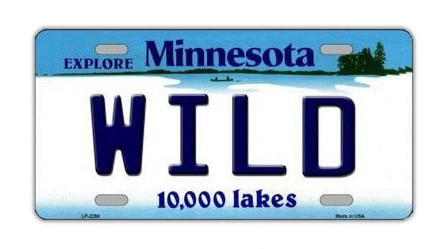 Metal Vanity License Plate Tag Cover - Minnesota Wild - Hockey Team ...