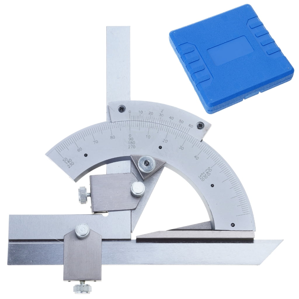 Metal Vernier Bevel Protractor 0-320° Angles Measure Rulers Measurement ...