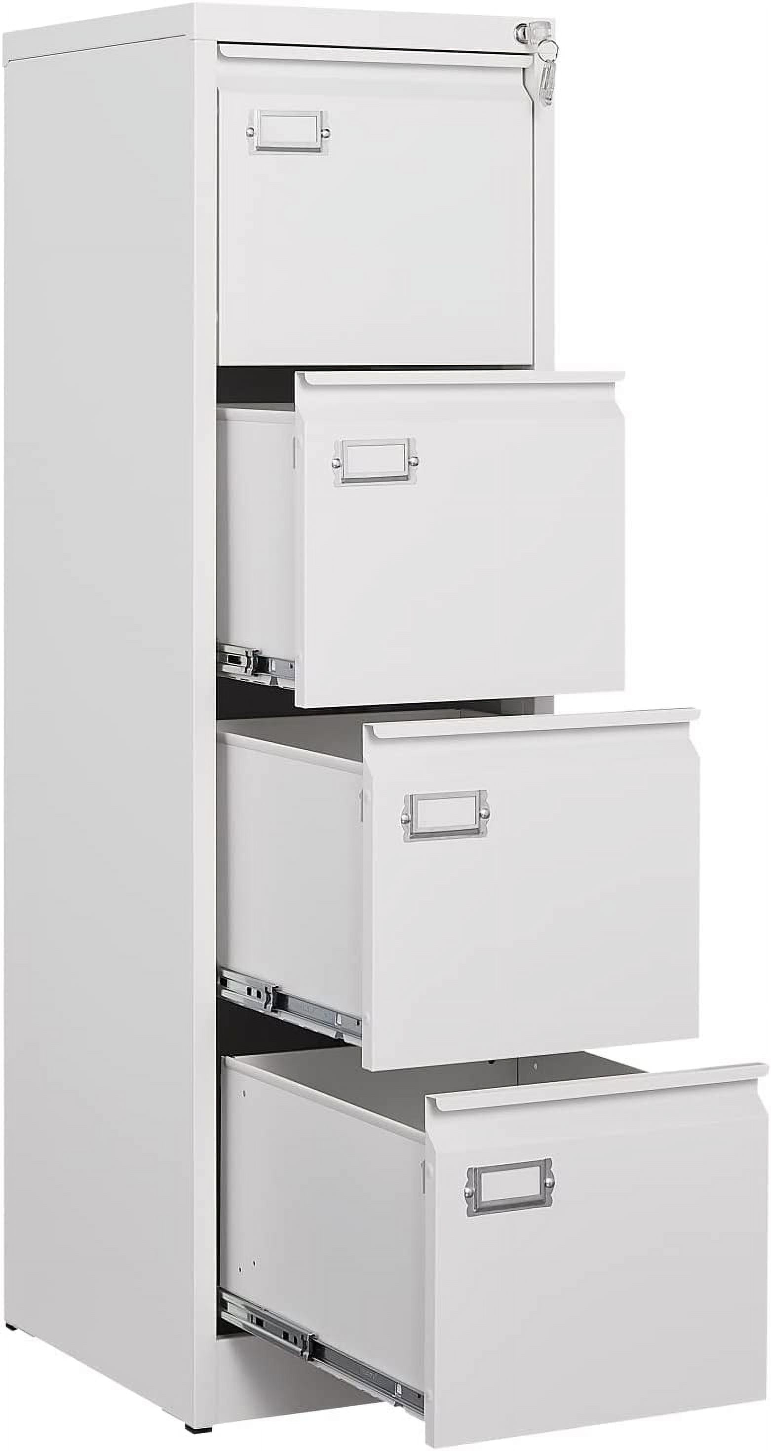 Metal Vertical File Storage Cabinet with Lock for A4/Legal/Letter Files ...